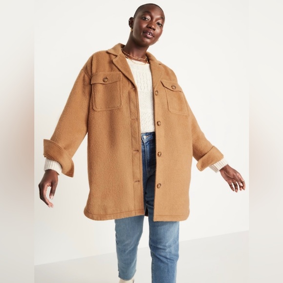 Old Navy | Jackets & Coats | Softbrushed Long Utility Shacket | Poshmark